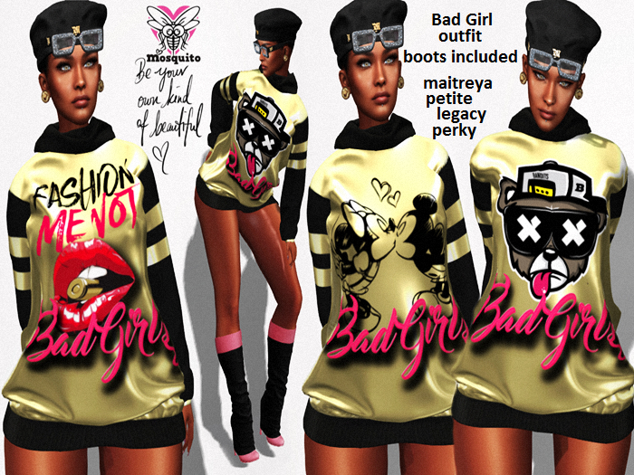 Second Life Marketplace Mosquito Outfit Badgirl Body Mesh